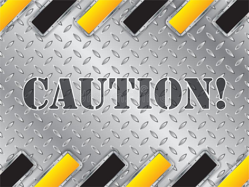 Abstract Shiny Metallic Plate with Striped Elements Stock Vector ...