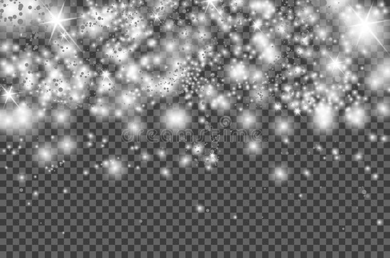 Abstract Shiny Overlay Texture with Blurred Lights and Stars Stock ...