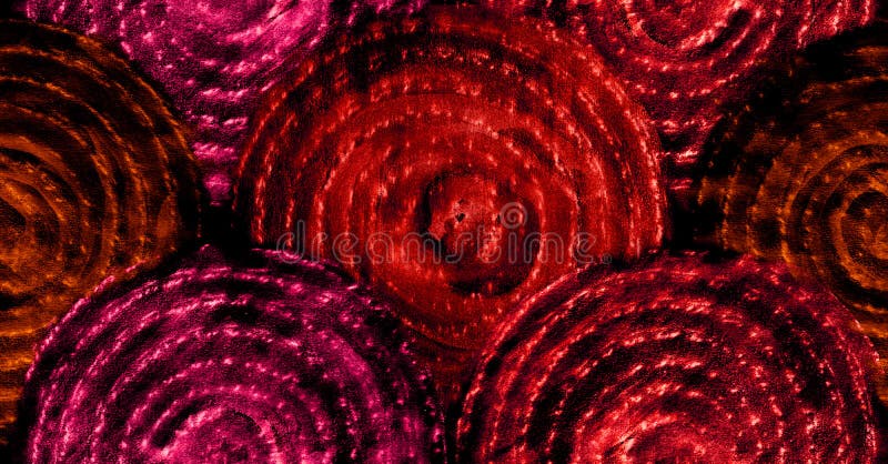 Abstract Shiny Red Scales. Hand Drawn Seamless Pattern Stock ...