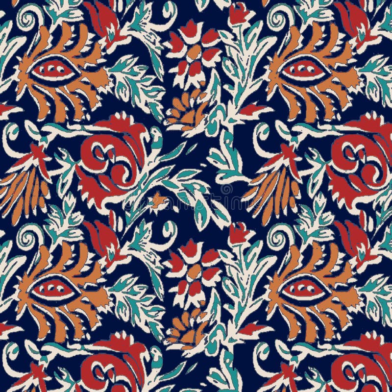 Abstract, Shirting Design, Ajrakh Pattern, Background Digital Printing ...