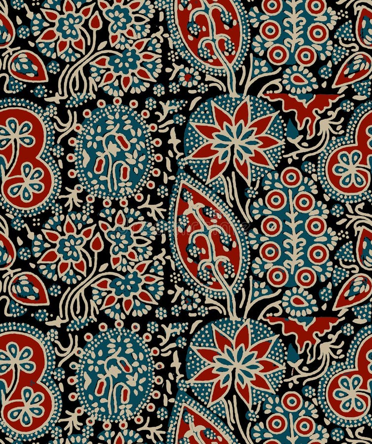 Abstract, Shirting Design, Ajrakh Pattern, Background Digital Printing ...