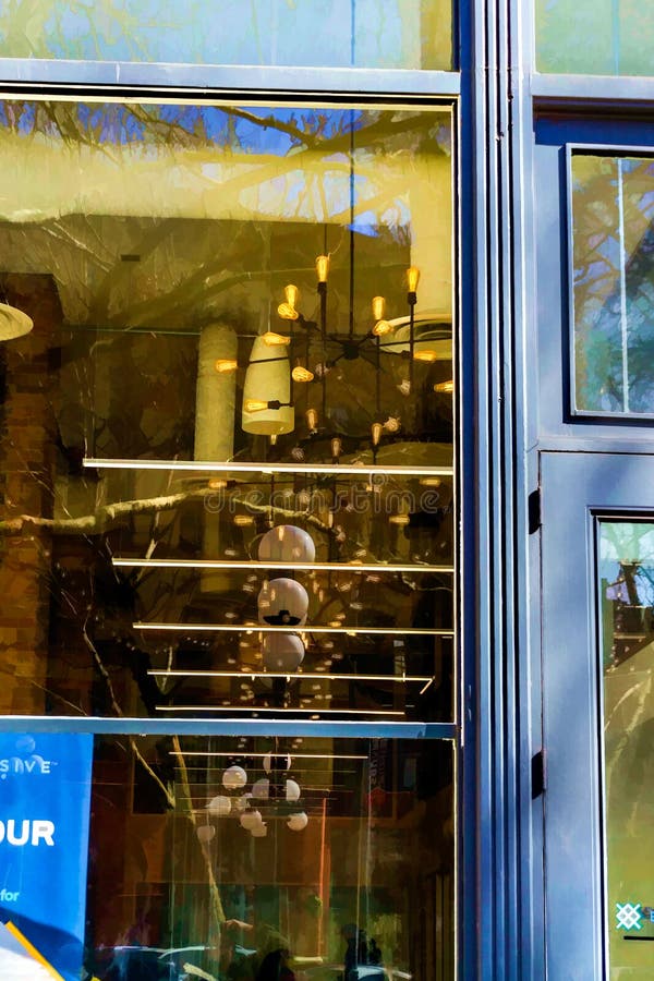 Abstract Shop Window View stock image. Image of view - 272544917