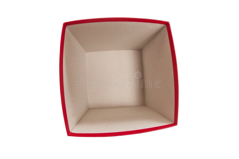 Abstract Shot of Empty Red Box Stock Image - Image of blank, shiny ...
