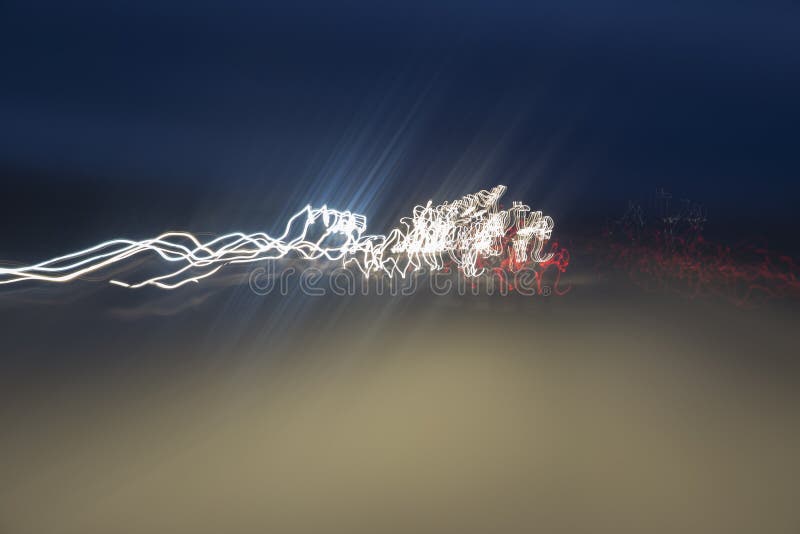 Abstract Shot at Long Exposure Traffic Cars Stock Image - Image of ...