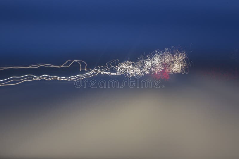 Abstract Shot at Long Exposure Traffic Cars Stock Image - Image of ...