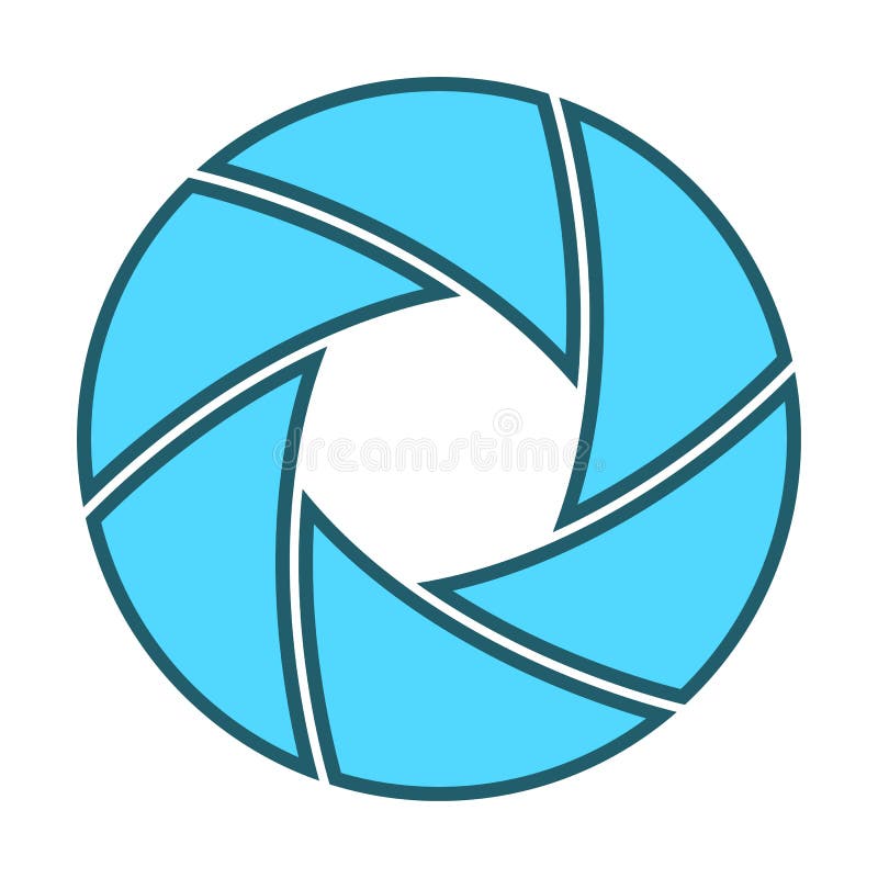 The Stylized Shutter of Camera Stock Vector - Illustration of gadgets ...