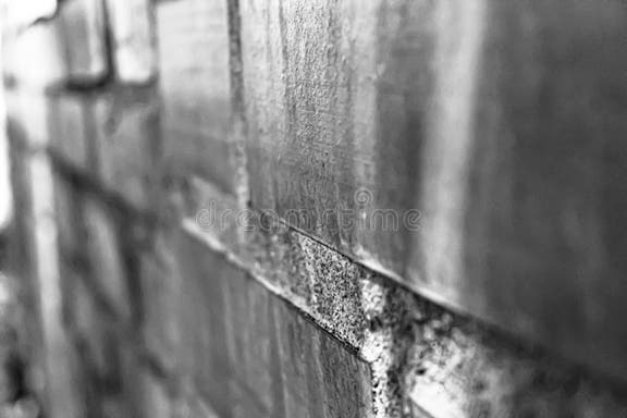 Abstract Side of Brick Masonry Wall in Monochrome with Texture ...