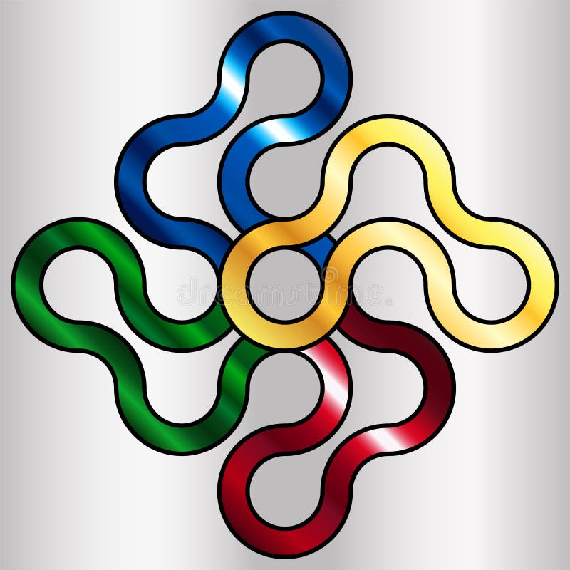 Abstract sign stock vector. Illustration of shine, gold - 27938599