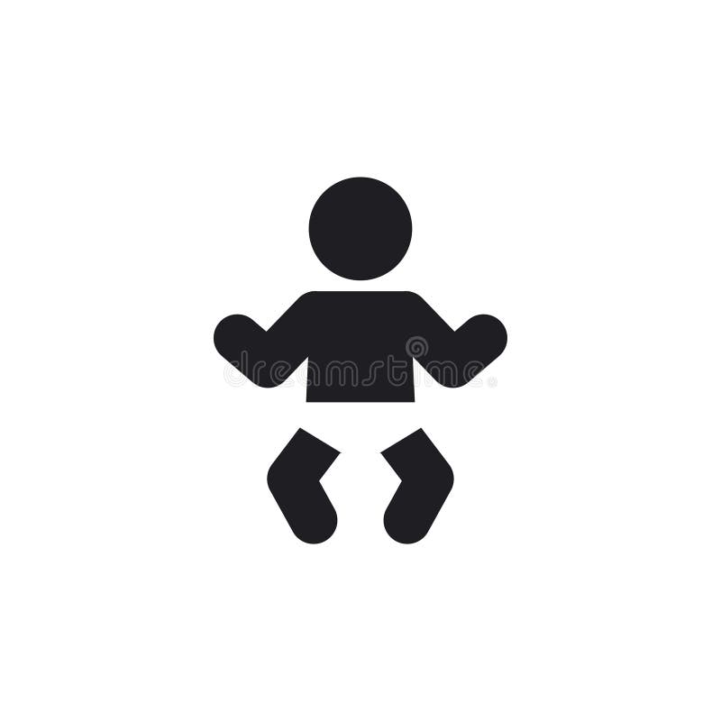 An Abstract Sign of a Baby. Isolated Vector Illustration Stock Vector ...