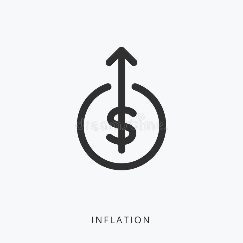 An Abstract Sign about Inflation. Isolated Vector Illustration Stock ...