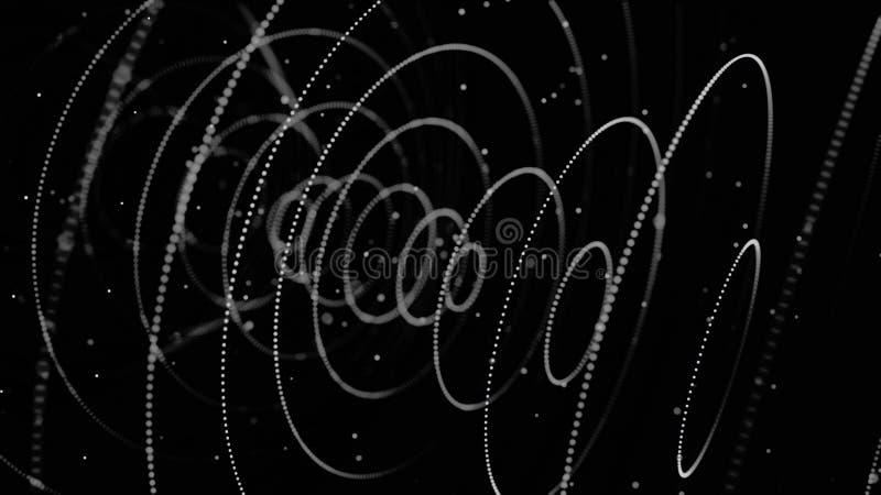 Abstract Signal or Radar Waves in Slow Motion with 3D Effect, Seamless ...