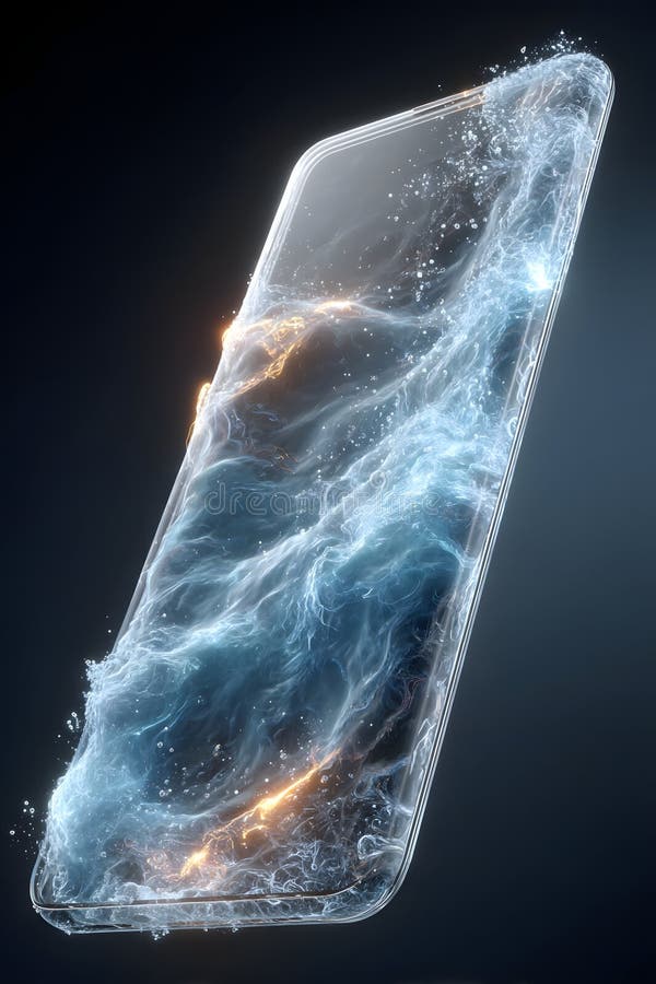 Abstract Signals and Waves Inspired by Mobile Technology Stock ...