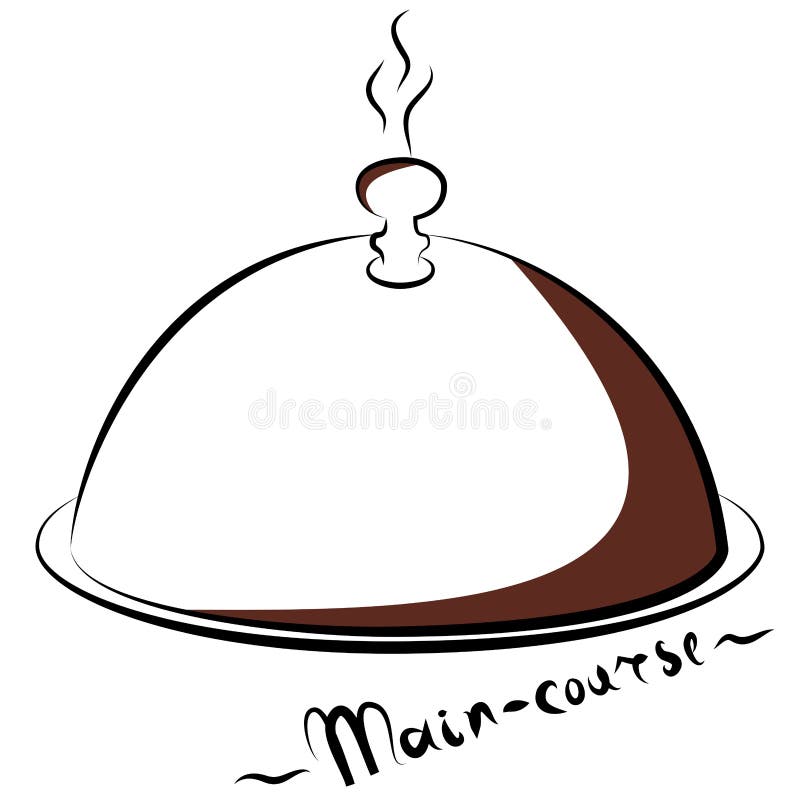 Abstract Silhouette of Main-Course. Stock Vector - Illustration of ...