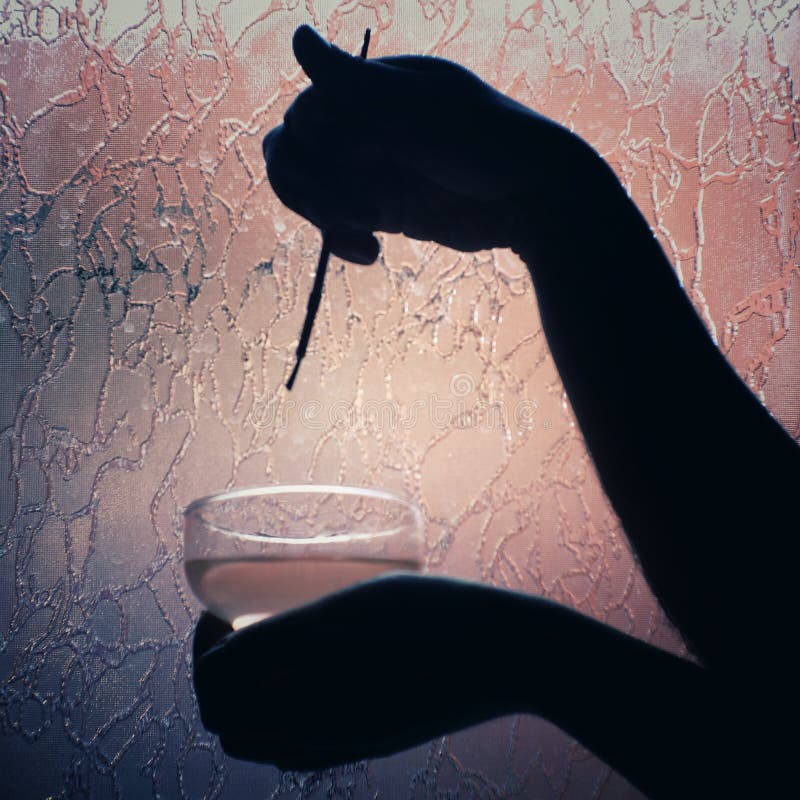 Abstract Silhouette Painting Stock Photo - Image of silhouette ...