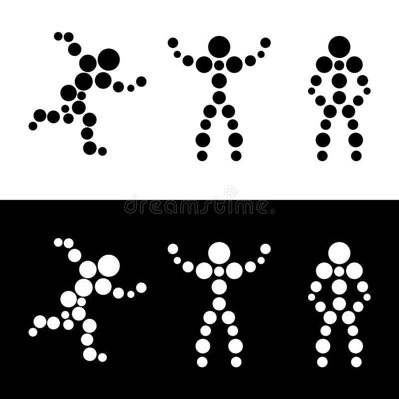 Abstract Silhouette of People. Sphere. Stock Vector - Illustration of ...