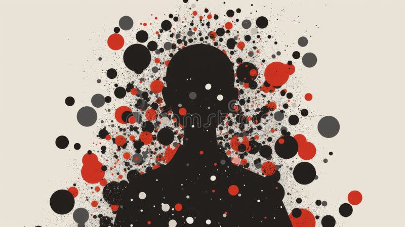 Abstract Silhouette Surrounded Floating Particles Stock Photos - Free ...