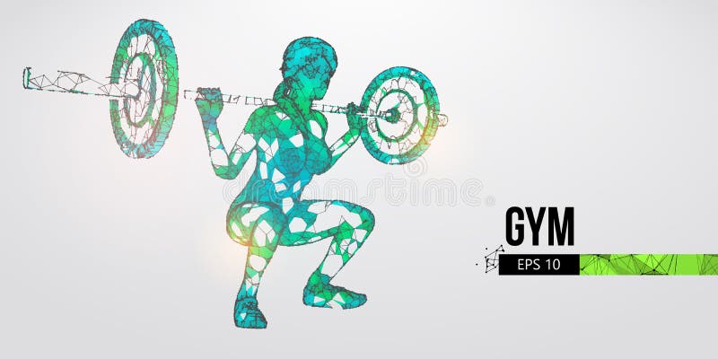 Bodybuilder Woman Logo or Badge Vector Illustration Female Bodybuilding ...