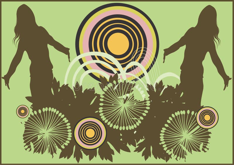 Abstract silhouettes stock vector. Illustration of graphic - 927501