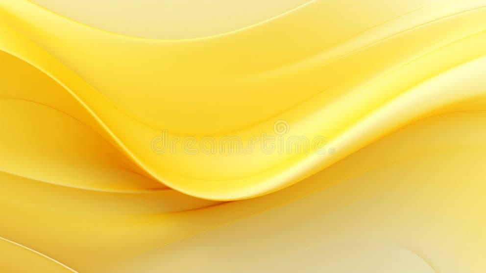 Abstract Silk Lemon Waves Design with Smooth Curves and Soft Shadows on ...