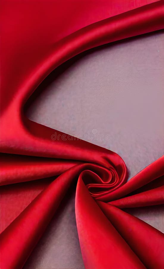 Smooth Elegant Red Silk Or Satin Luxury Cloth Texture As Abstract