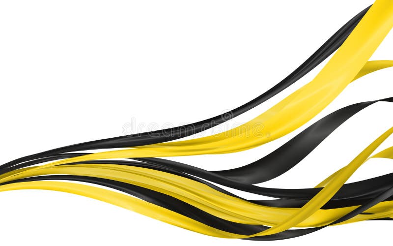 Abstract Silk Ribbons in the Wind Stock Illustration - Illustration of ...