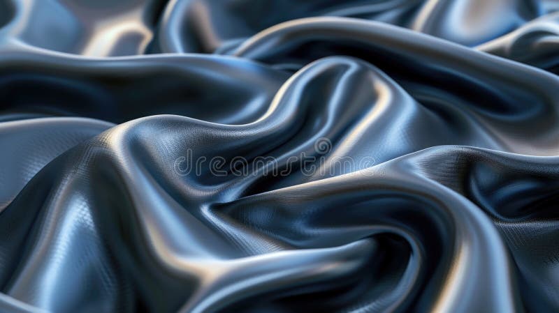 Abstract Silky Metallic Fabric Texture in Soft Hues Stock Illustration ...