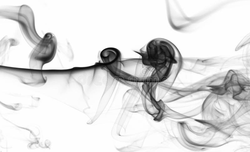 Abstract Silky Smoke Black Line Stock Image - Image of smoke, chemistry ...