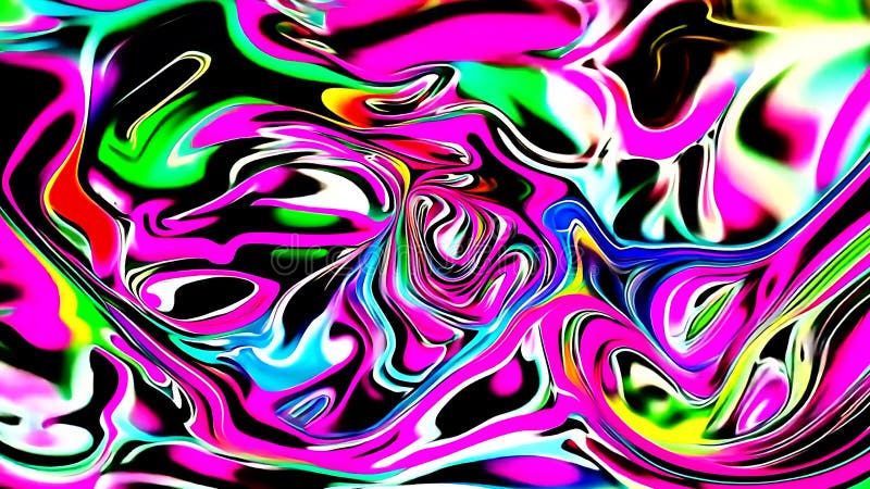 Abstract Silver Animation with Vibrant Colors Stock Video - Video of ...
