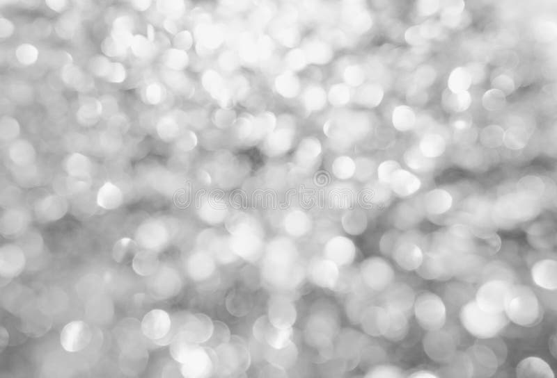 Abstract Silver Bokeh Background, White Bokeh Light for Background ...