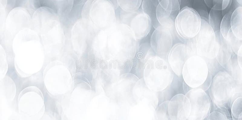 Abstract Silver Bokeh Circles Sparkle with Shine, Glitter Lights Effect ...