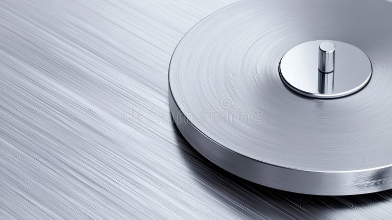 Abstract Silver Disk Illustration - Circular Metal Background Stock ...