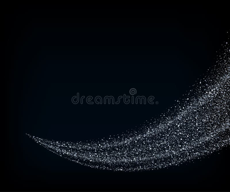 Abstract Silver Dust Glitter Star Background Stock Vector ...