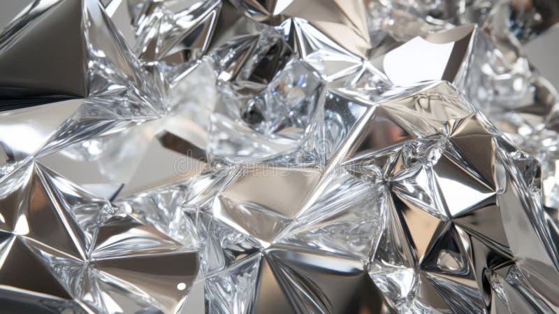 Abstract Silver Geometric Shapes Background Stock Illustration ...