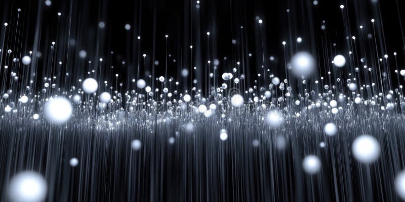 Abstract Silver Glitter: Light Particles and Dark Background, Sparkling ...