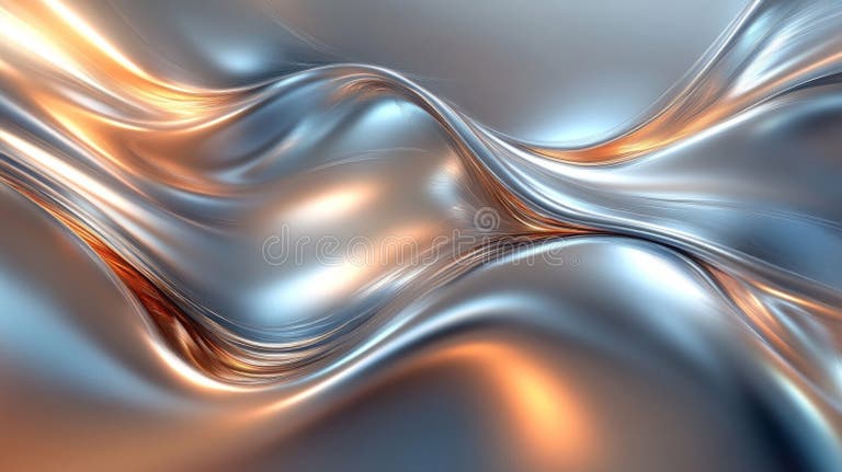 Abstract Silver and Gold Metallic Wave Texture Background Stock ...