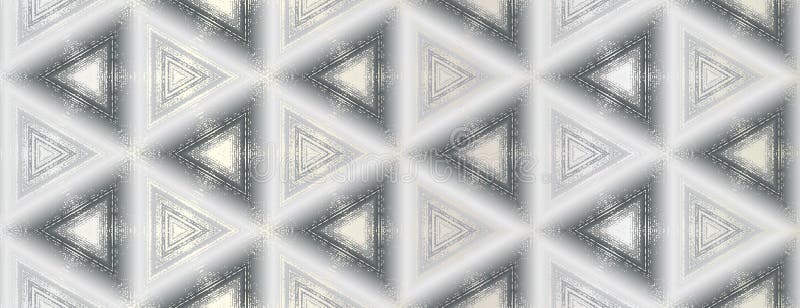 Abstract Silver and Light Grey Textured Triangles Pattern Stock Vector ...
