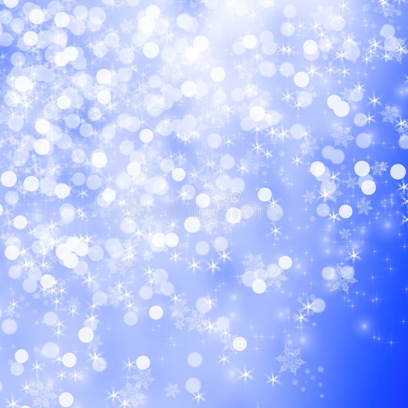 Abstract Silver Light on Blue Blurred Background Stock Photo - Image of ...