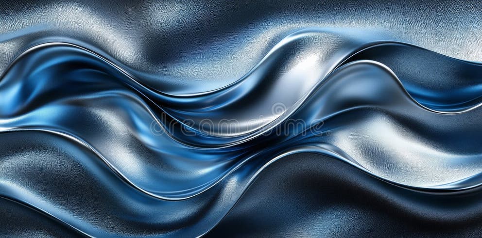 The Abstract Silver Liquid Flow Design is Ideal for Creating Modern ...