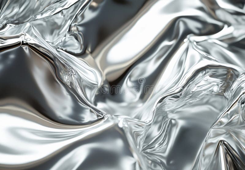 Abstract Silver Liquid Metal Texture Background AI High Quality Image ...