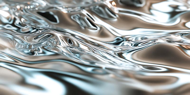 Abstract Silver Liquid Metal Texture Background Image Stock ...