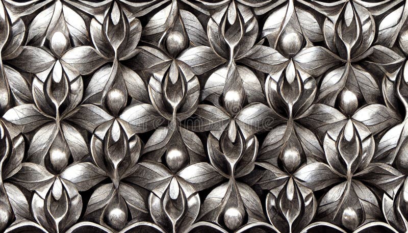 Abstract Silver Metal Background. Artistic Modern Elegant Luxury Design ...