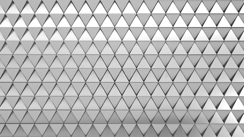 Abstract Silver Metal Triangle Polygon Wall Background. Stock ...