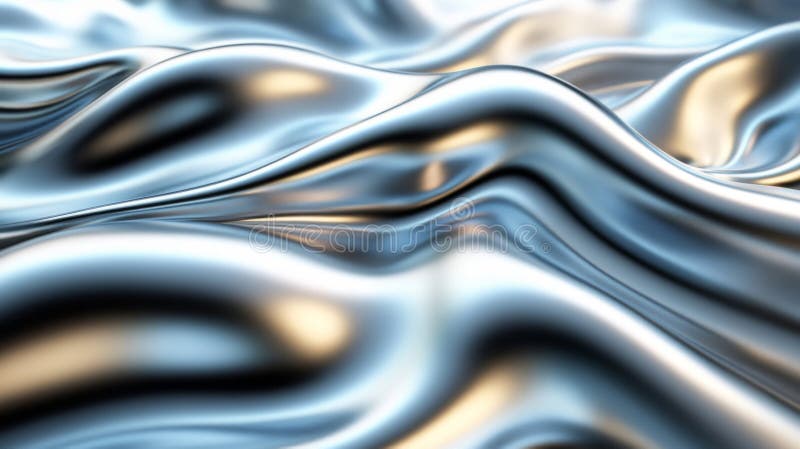 Abstract Silver Metal Wave Texture Background Stock Illustration ...