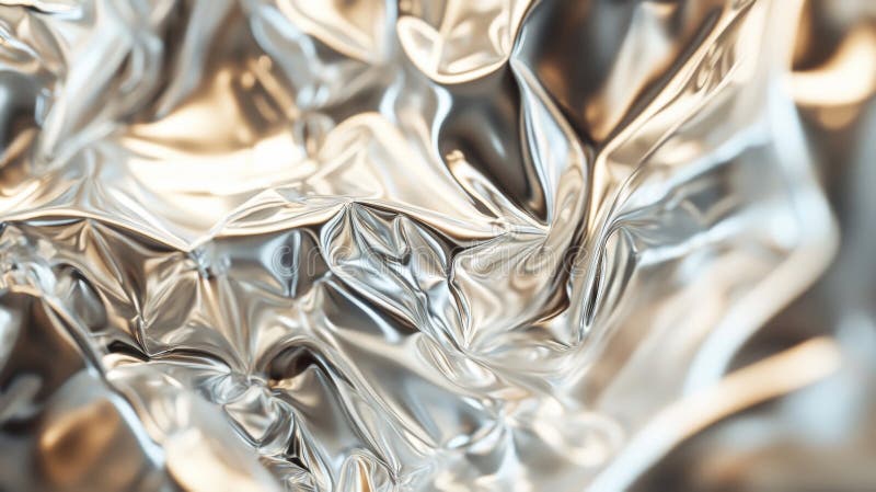 Abstract Silver Metallic Crinkled Texture Background Stock Illustration ...
