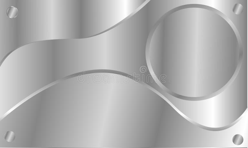 Abstract Silver Metallic Texture Background Stock Vector - Illustration ...
