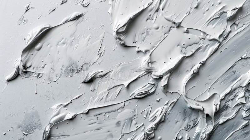 Abstract Silver Paint Textures on Canvas. Generative Ai Stock ...