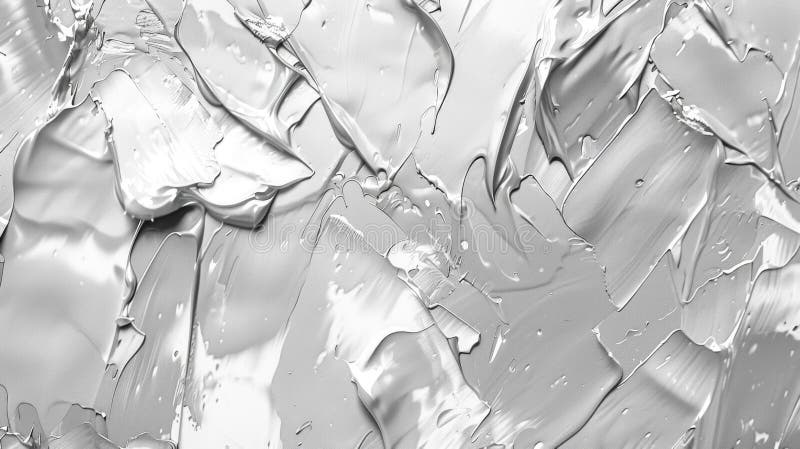Abstract Silver Paint Textures on Canvas. Generative Ai Stock ...