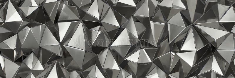 Abstract Silver Polygon Triangles on White Background Design Ai ...