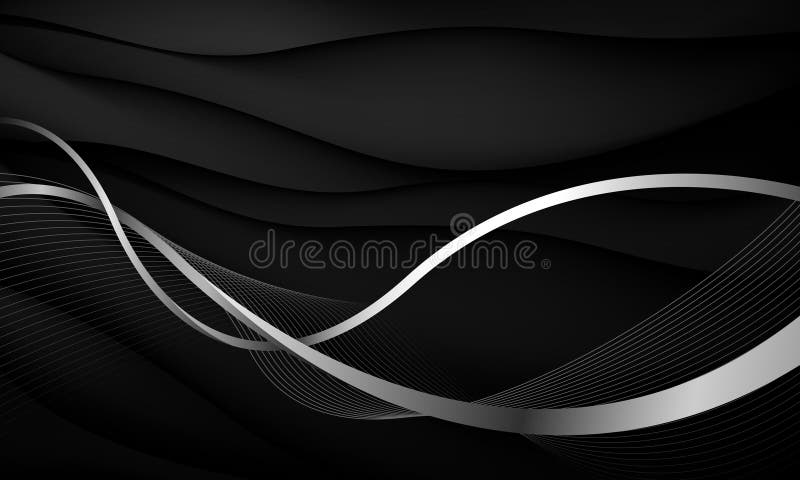 Abstract Gold Silver Line Ribbon Curve Stock Illustrations – 176 ...