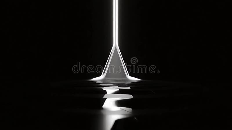 Exploring Silver Geometric Forms Against a Black Background in Stunning ...
